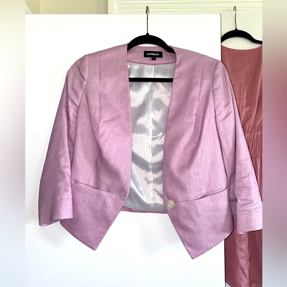 Express | Jackets & Coats | Express Lilac Cropped Blazer | Poshmark